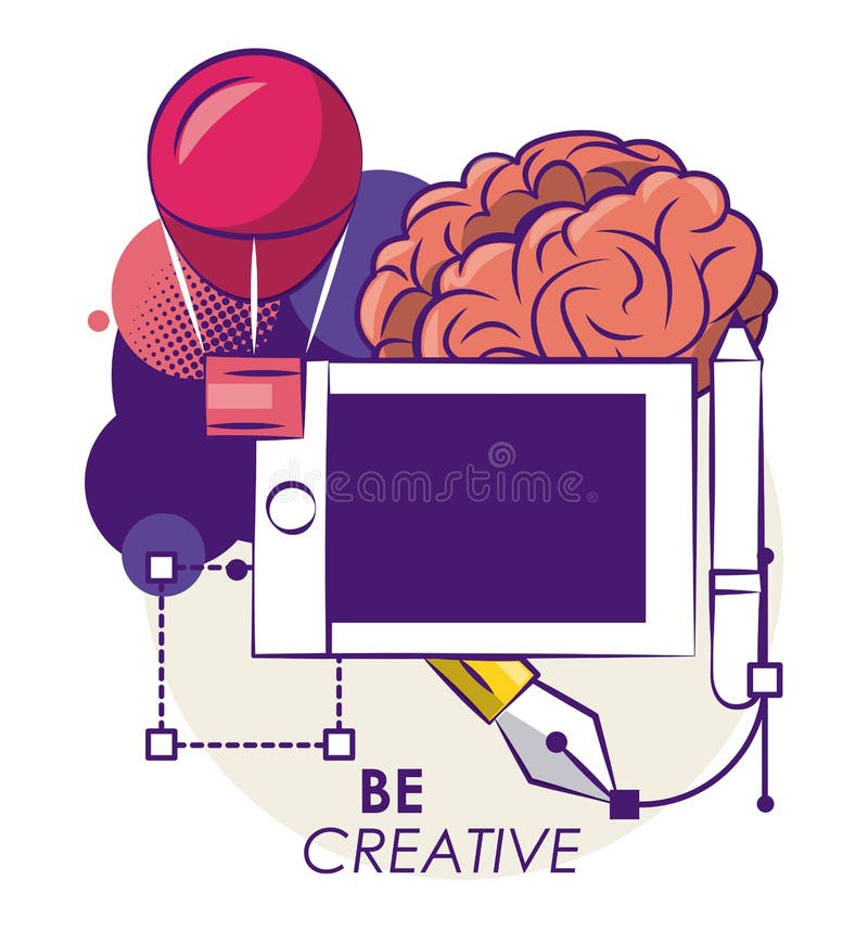 Creative ideas and colors stock vector. Illustration of design - 123582340