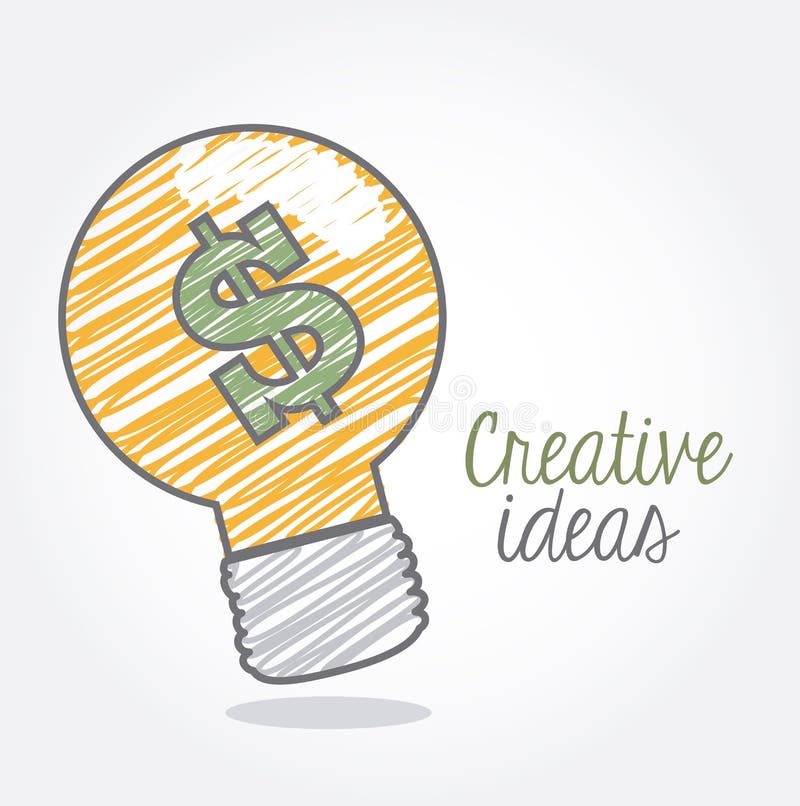 Creative Ideas Graphic Designer Stock Illustration - Illustration of ...