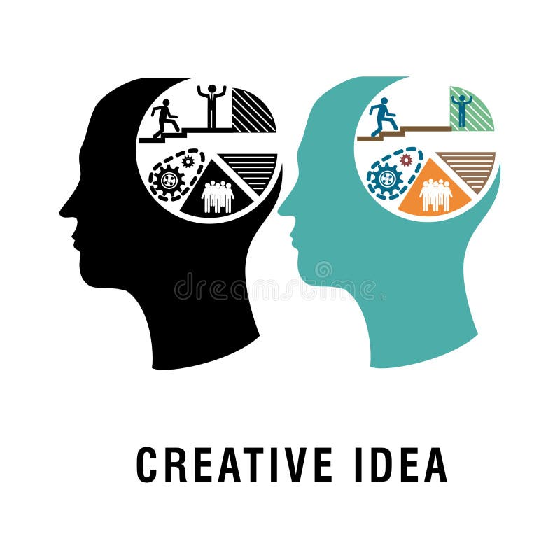 Creative Ideas Graphic Designer Stock Illustration - Illustration of ...