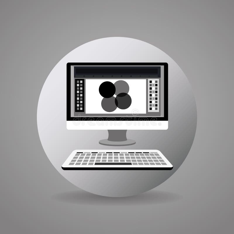 Creative Ideas Graphic Designer Stock Illustration - Illustration of ...