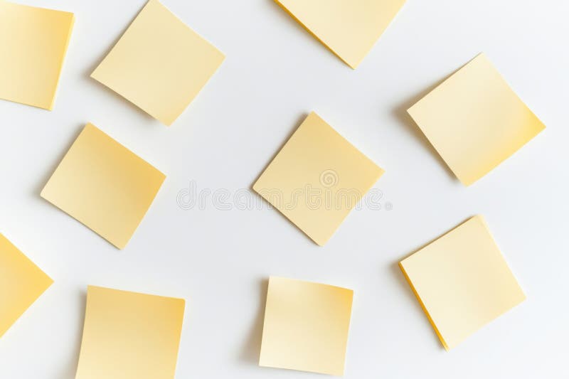 Creative Ideas for Organization with Sticky Notes on a Clean White ...