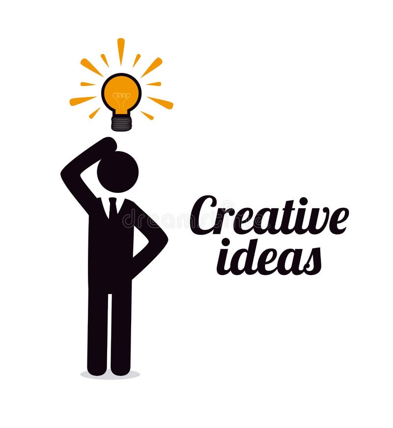 Creative Ideas Graphic Designer Stock Illustration - Illustration of ...