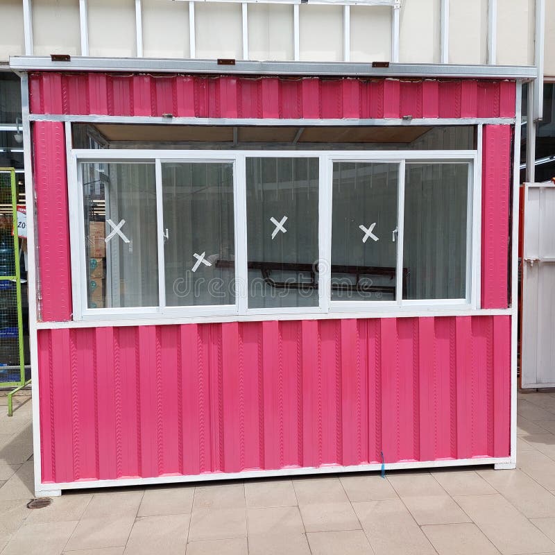Creative Ideas for Stalls from Containers Stock Photo - Image of window ...