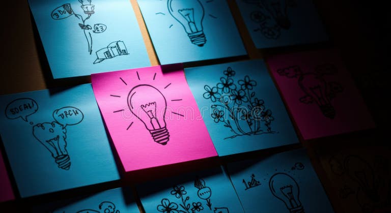 Creative Ideas on Sticky Notes Concept for Solving Complex Problems ...