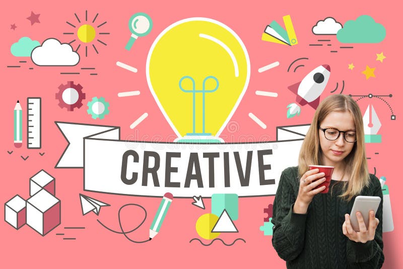 Creative Ideas Style Inspiration Design Concept Stock Photo - Image of ...