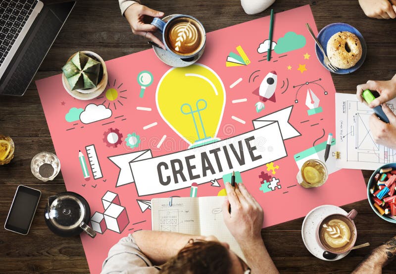Creative Ideas Style Inspiration Design Concept Stock Photo - Image of ...