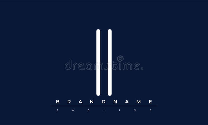 Creative II Letter Initial Logo Vector Image Stock Vector ...