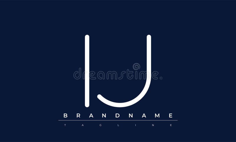 Creative IJ Letter Initial Logo Vector Image Stock Vector ...