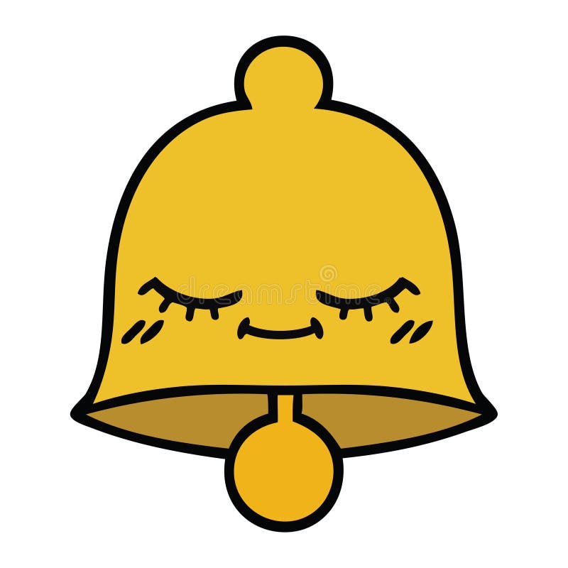 Cute cartoon bell stock vector. Illustration of cartoon - 147683228