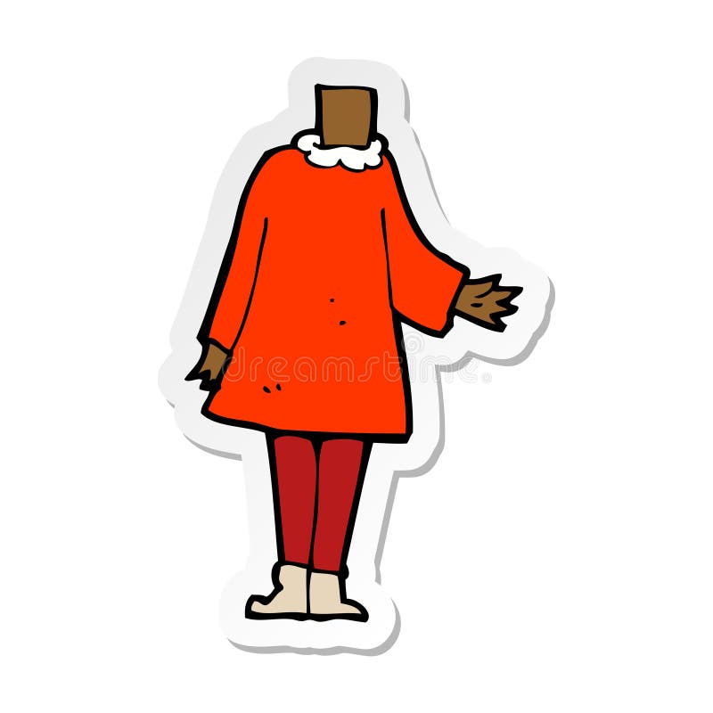 Sticker of a cartoon body stock vector. Illustration of match - 147736782