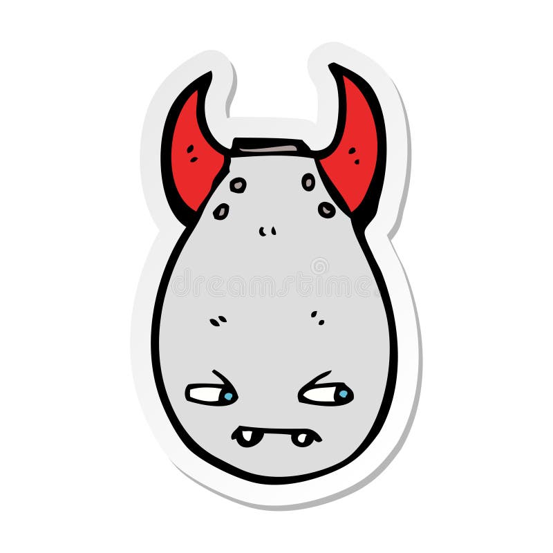 Sticker of a cartoon bomb stock vector. Illustration of silly - 149238505