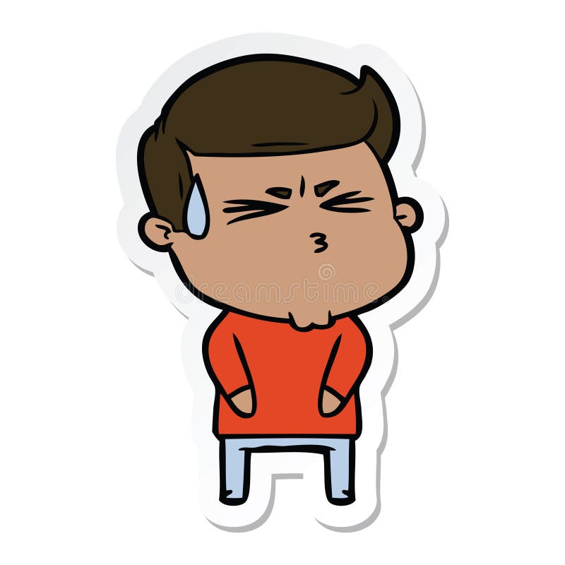 Sweating Cartoon Stock Illustrations – 2,685 Sweating Cartoon Stock ...