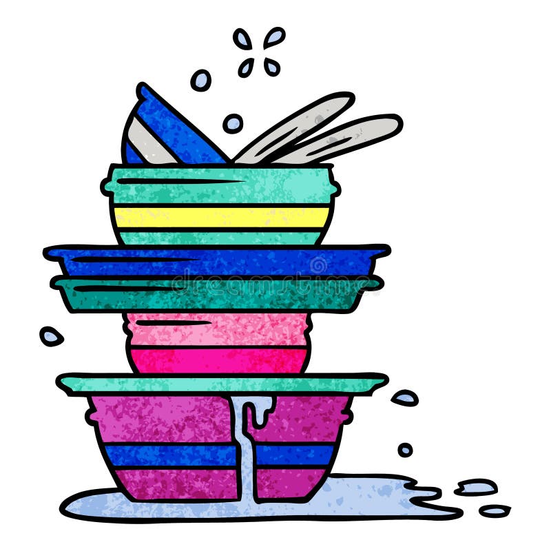 Stack Dirty Plates Stock Illustrations – 379 Stack Dirty Plates Stock ...