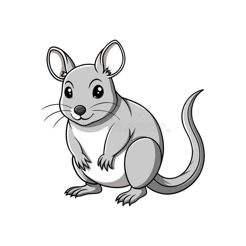 Creative Antechinus Coloring Animal Illustration Stock Illustration ...