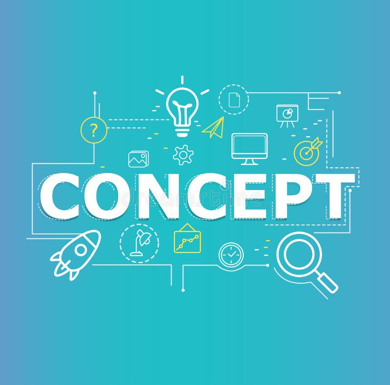 Creative Illustration Of Concept Word Lettering Typography. Stock ...