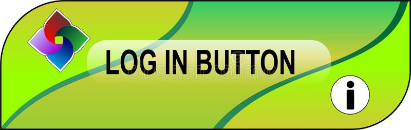 Illustration of Solution Log in Button Symbol with Colourful Design ...