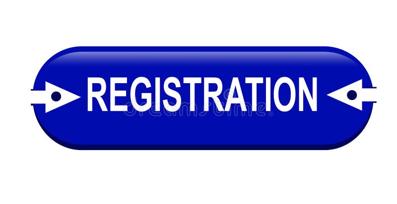 Registration button. stock vector. Illustration of orange - 13932977