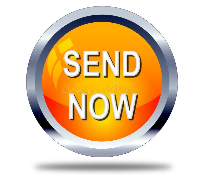 Illustration of Solution Send Now Icon with Colourful Design Stock ...