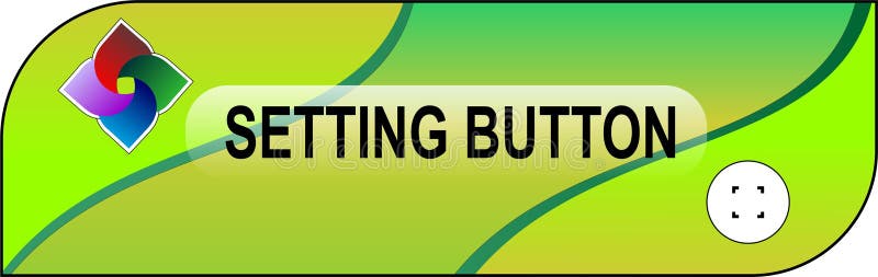 Illustration of Solution Setting Button Symbol with Colourful Design ...