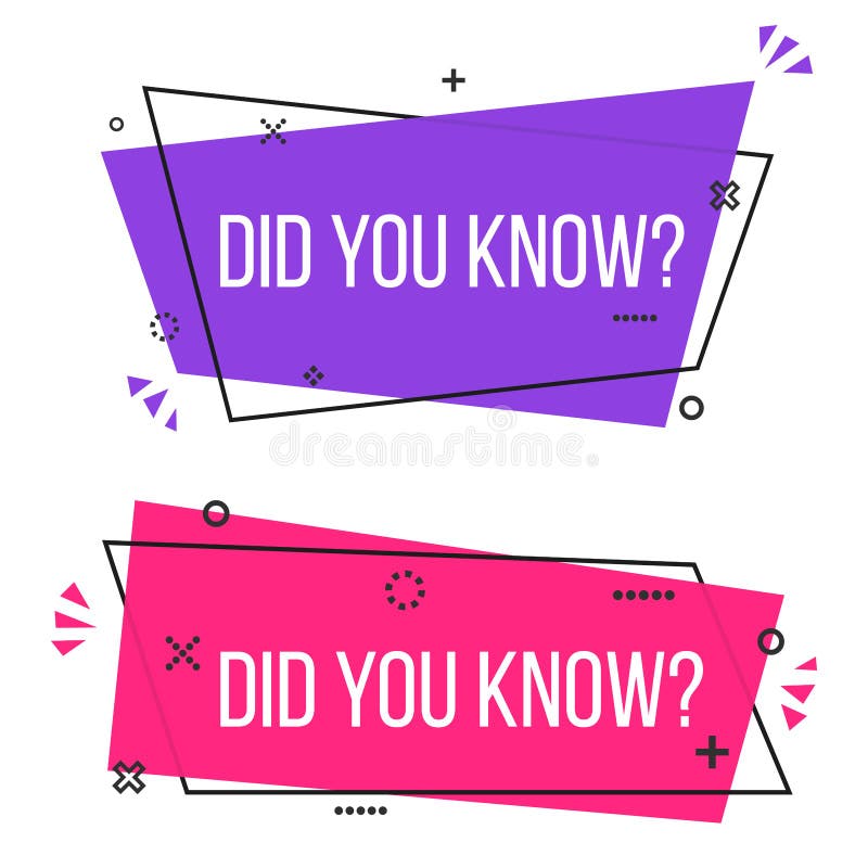 Did You Know Graphic Stock Illustrations – 1,176 Did You Know Graphic ...