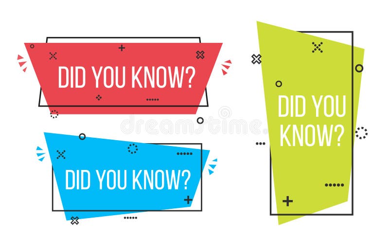 Creative Illustration of Did You Know Question Mark Label Badge ...