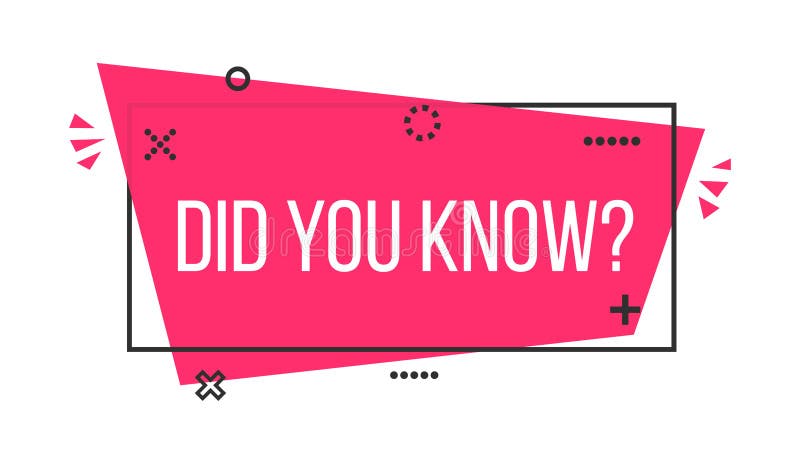 Creative Illustration of Did You Know Question Mark Label Badge ...