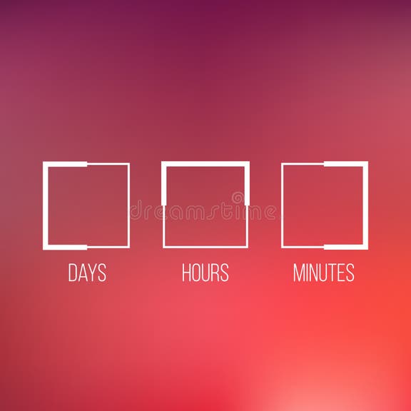 Creative Illustration of Digital Clock Timer Isolated on Background ...