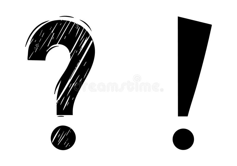 A Creative Illustration Featuring a Question Mark and an Exclamation ...