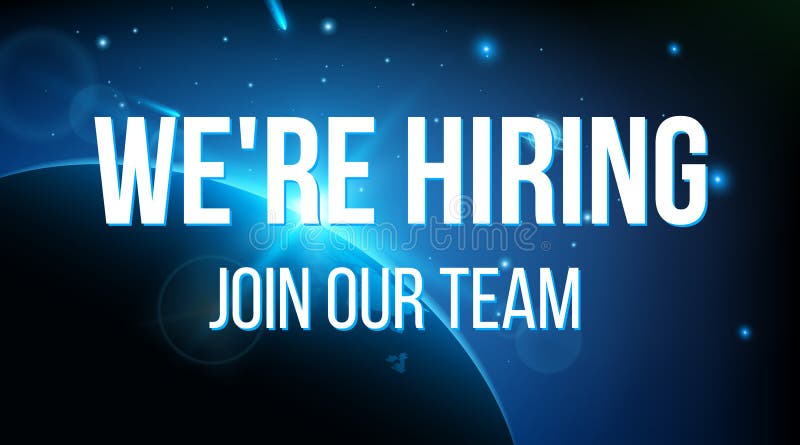 Creative Illustration of we are Hiring - Join Our Team Text Banner ... Creative Illustration of we are Hiring - Join Our Team Text Banner ...