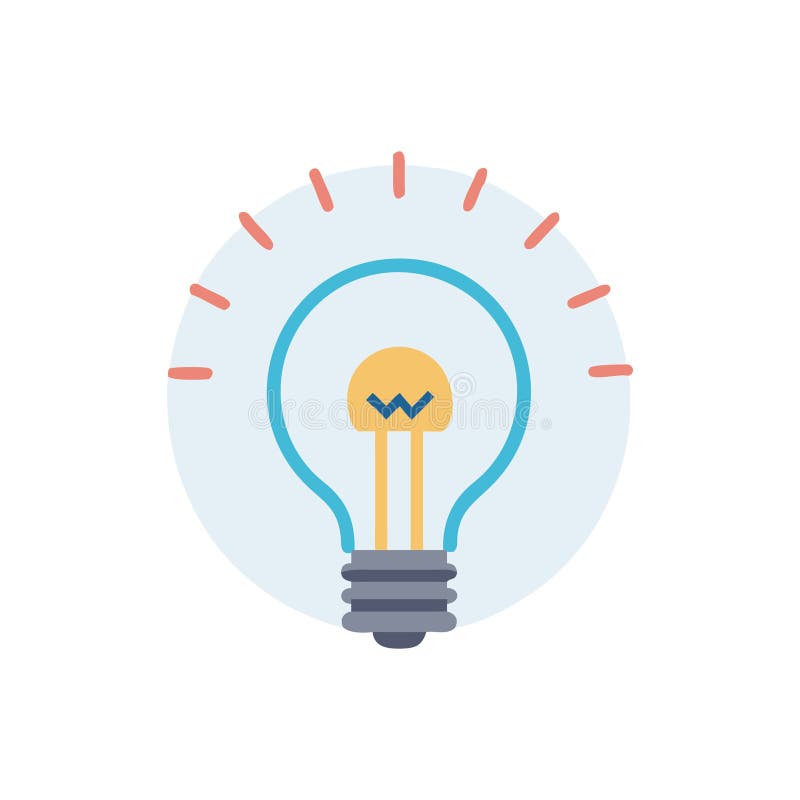 Creative Light Bulb Idea Illustration Icon Stock Photo - Illustration ...