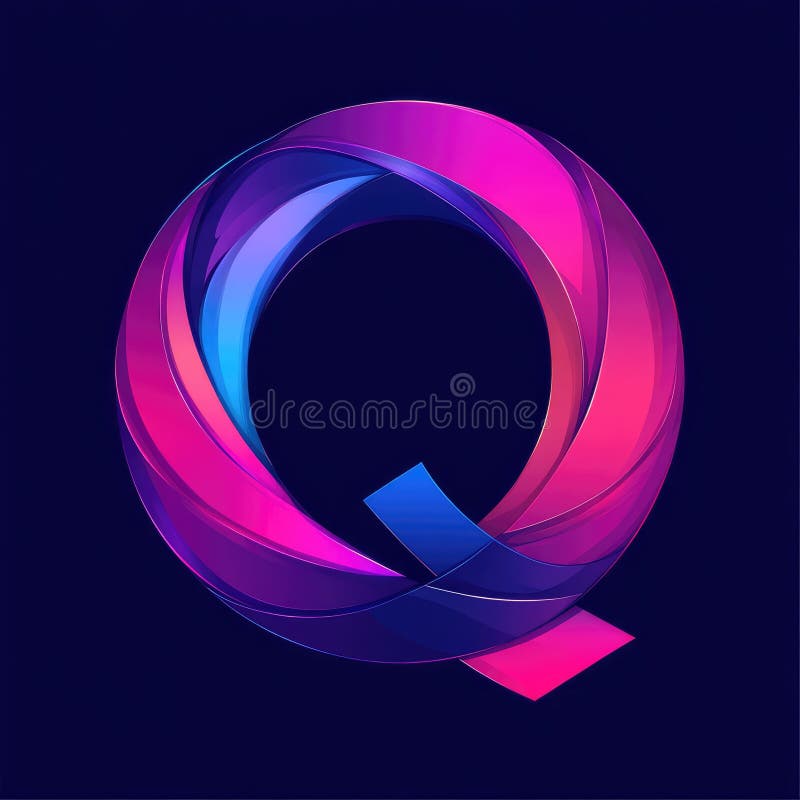Creative Illustration of Letter "Q" Logo Stock Illustration ...