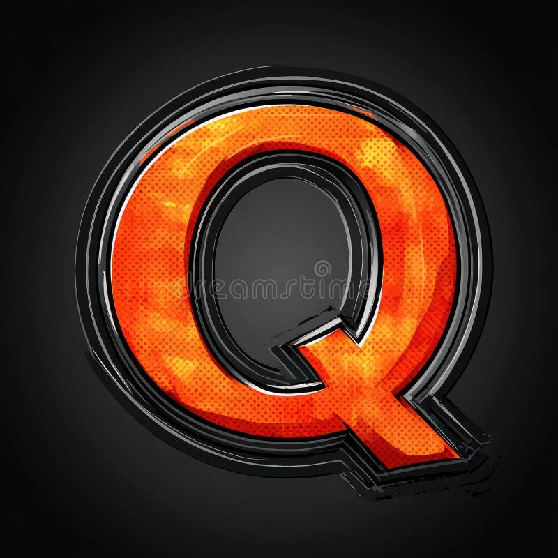 Creative Illustration of Letter "Q" Logo Stock Illustration ...