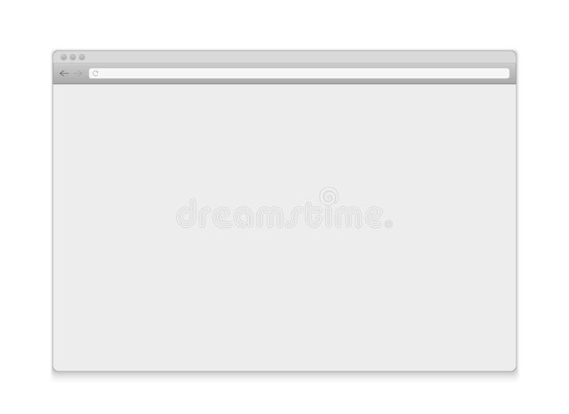 Creative Illustration of Open Internet Browser Isolated on Background ...