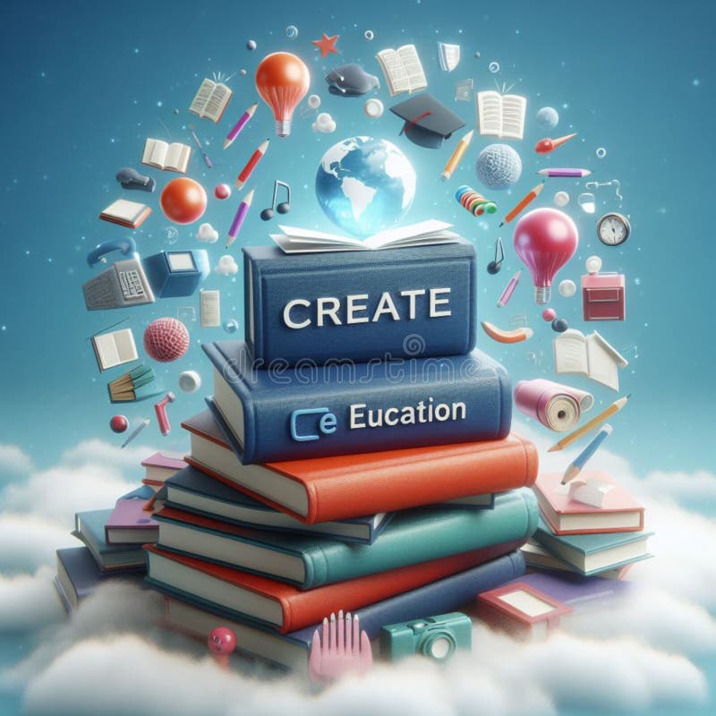 This Creative Illustration Portrays the Theme of **education and ...
