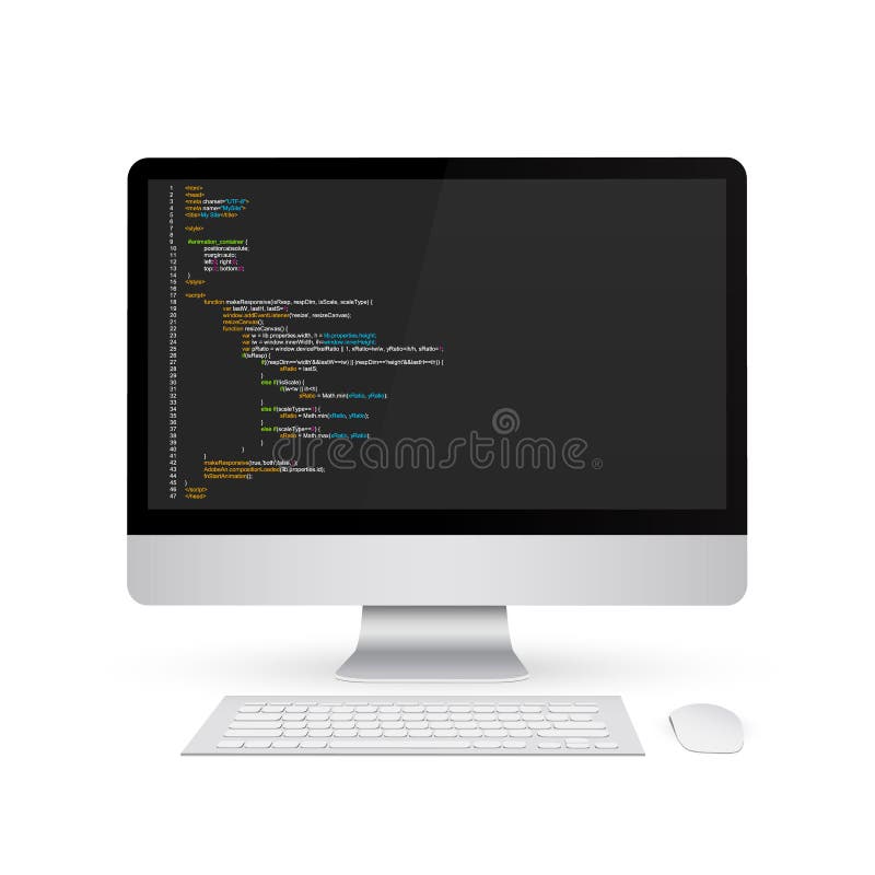 Programming HTML Coding Technology Icon Stock Illustration - Illustration of computer, coding ...