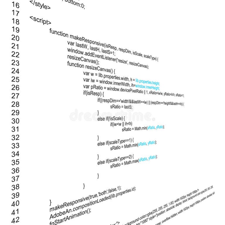 Creative Illustration of Programming HTML Code on Computer Screen ...