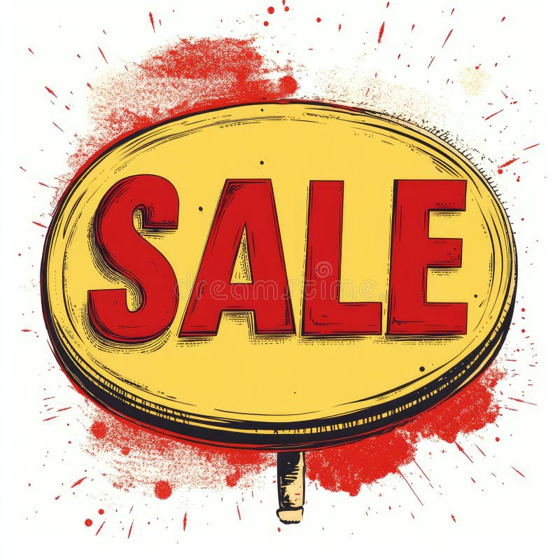 Creative Illustration of SALE Logo Stock Photo - Image of emblem, logo ...