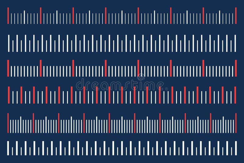 Creative Illustration Of Size Indicators Set Isolated On Background ...