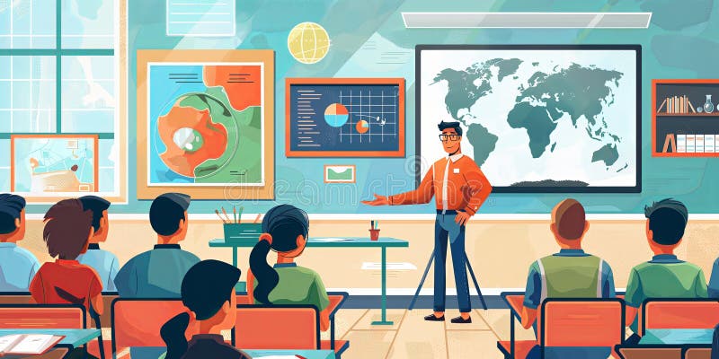 Explaining Students Teacher Stock Illustrations – 515 Explaining ...