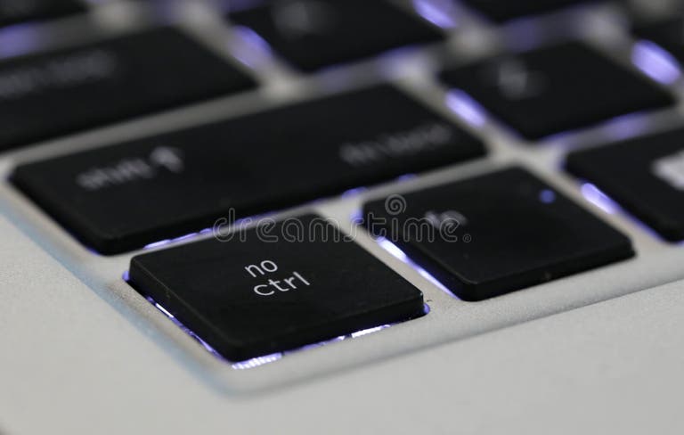 No Control Concept Using the Ctrl Key on a Computer Keyboard Stock ...