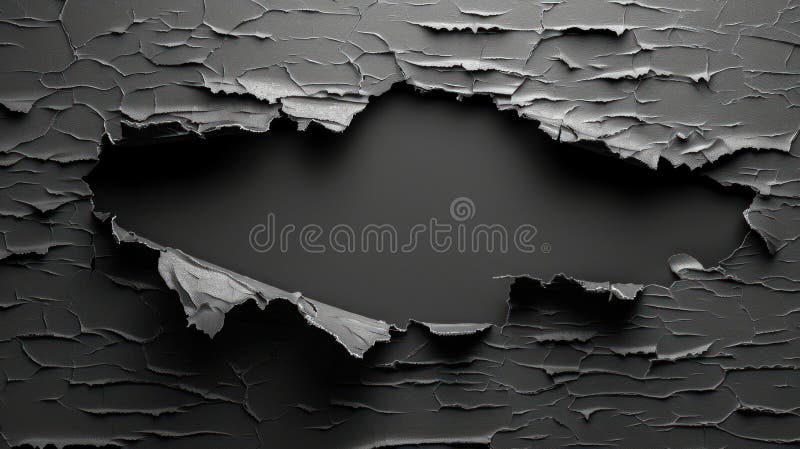 Ripped Paper Collage with Sticky Notes and Notebook Pages - Black and ...