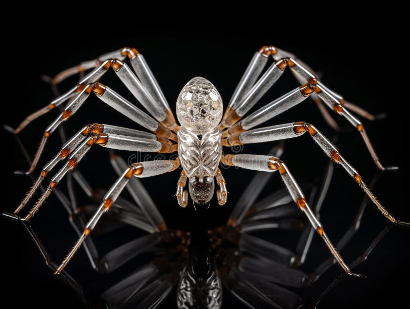 Spider Inspect Macro Object Stock Illustration - Illustration of insect ...