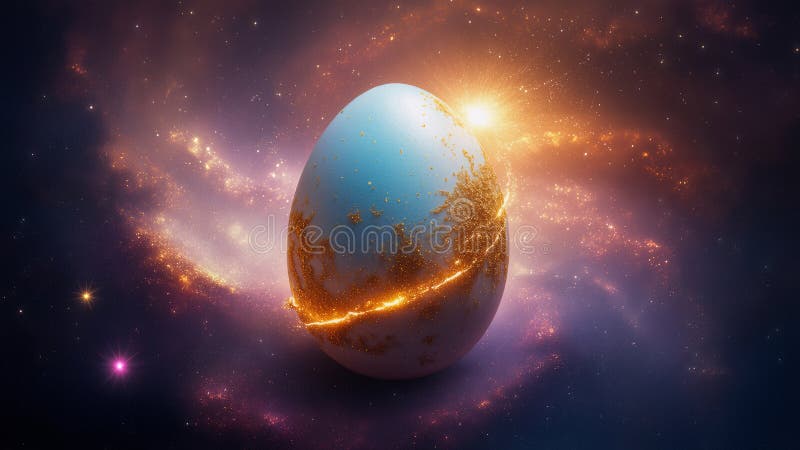Creative Imagination: an Easter Egg in a Fantasy World Stock ...