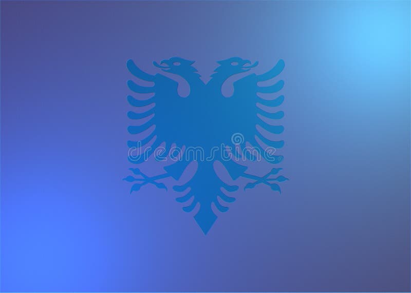 Flag of Albania, Artistic Flag, Colored Water in Blue, Colors, Ensign ...