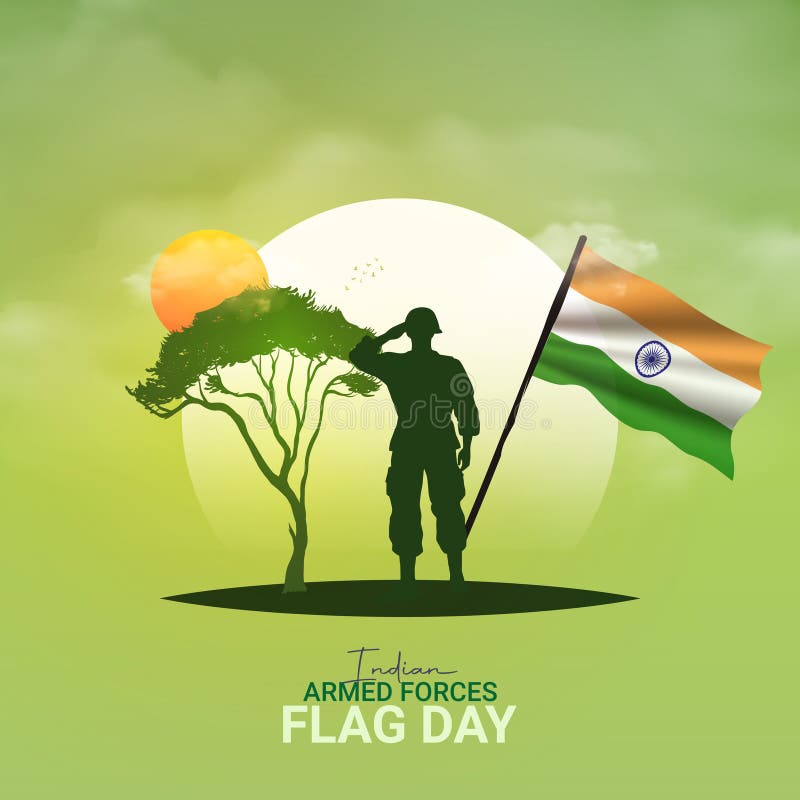 Creative Indian Armed Forces Flag Day Ads Design. Indian Armed Forces ...