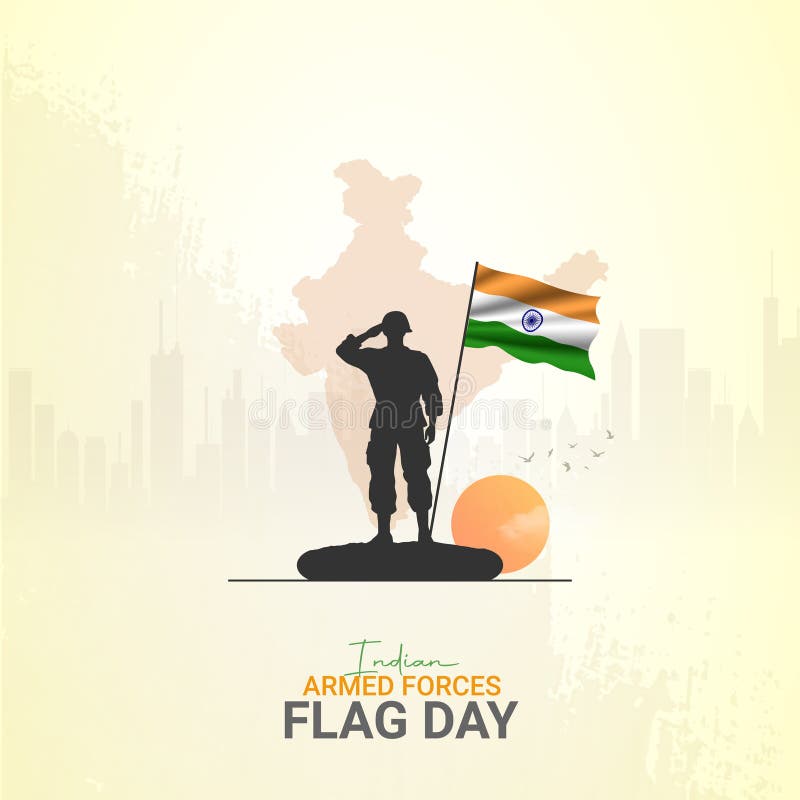 Creative Indian Armed Forces Flag Day Ads Design. Indian Armed Forces ...