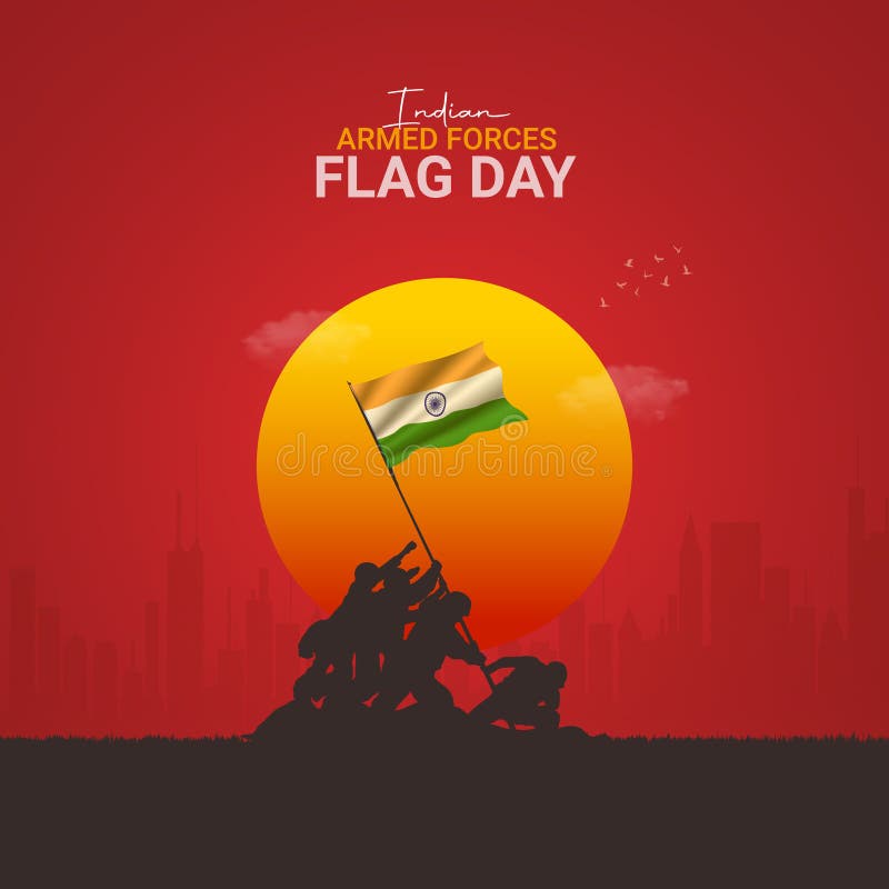 Creative Indian Armed Forces Flag Day Ads Design. Indian Armed Forces ...