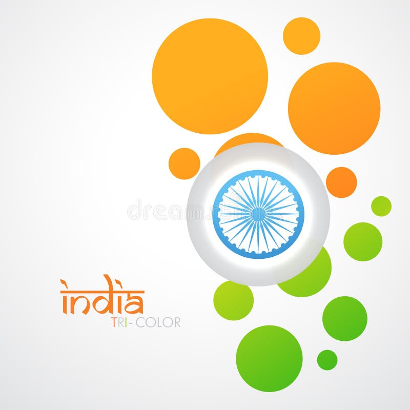 Creative style indian flag stock vector. Illustration of bharat - 32419991