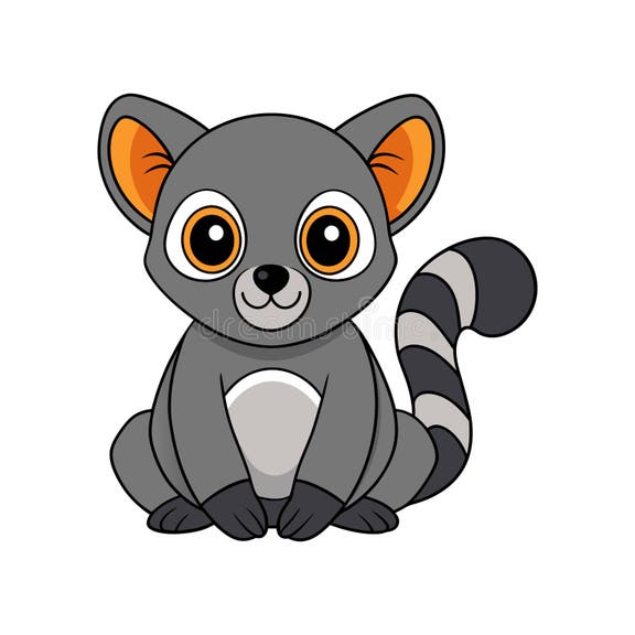 Creative Indri Coloring Template Stock Image - Illustration of icon ...