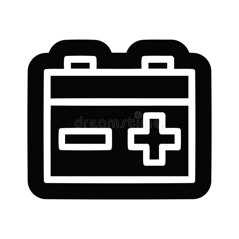 A Creative Industrial Battery Icon Stock Vector - Illustration of ...